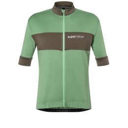 super.natural Merino Fahrradtrikot M GRAVIER CAMISA in gr&uuml;n | Gr.: L