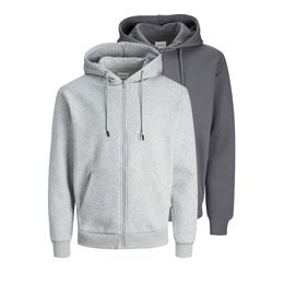 Jack & Jones Jack & Jones Sweatjacke / Hoodie Bradley in Hellgrau / grau | Gr.: S