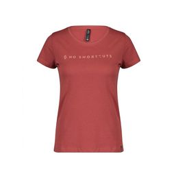 Scott W NO SHORTCUTS S/SL TEE in Rot | Gr.: S
