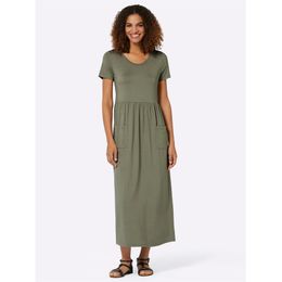 WITT WEIDEN Jersey-Kleid in khaki | Gr.: 38