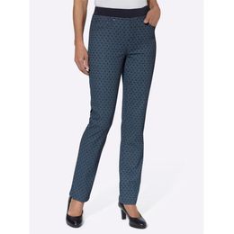 WITT WEIDEN Jeans in dark blue-bedruckt | Gr.: 21