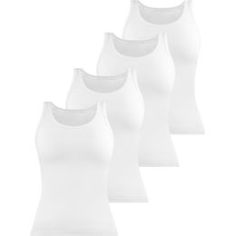 Janice 4 x Damen Top Nazca in Wei&szlig; | Gr.: M/L
