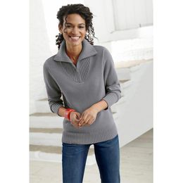 WITT WEIDEN Pullover in grau-meliert | Gr.: 40
