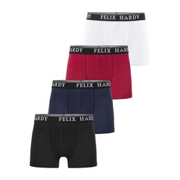 Felix Hardy Boxershorts in Schwarz-Navy-Rot-Wei&szlig; | Gr.: M