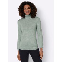 WITT WEIDEN Rollkragenpullover in jade-kalkmint-meliert | Gr.: 38