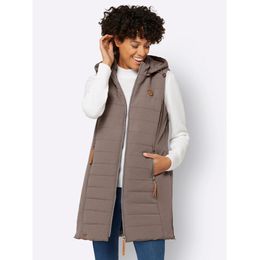 WITT WEIDEN Longweste in taupe | Gr.: 38
