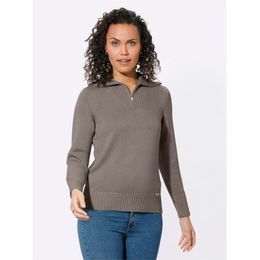 WITT WEIDEN Pullover in taupe-meliert | Gr.: 36