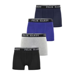 Felix Hardy Boxershorts in Schwarz-Hellgrau-Blau-Navy | Gr.: L