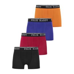 Felix Hardy Boxershorts in Schwarz-Rot-Blau-Orange | Gr.: L