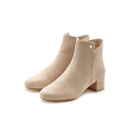 Lascana Stiefelette in beige | Gr.: 35