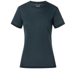 super.natural Merino T-Shirt SIERRA140 TEE in blau | Gr.: XS