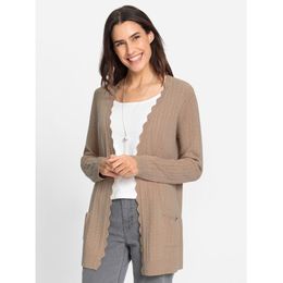 WITT WEIDEN Strickjacke in beige | Gr.: 48