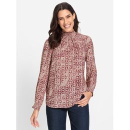 WITT WEIDEN Druckbluse in elfenbein-mauve-bedruckt | Gr.: 40