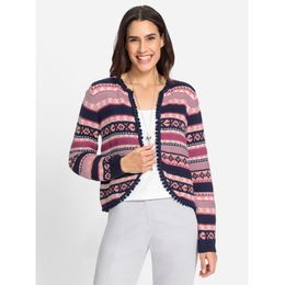 WITT WEIDEN Strickjacke in marine-erika-gemustert | Gr.: 48