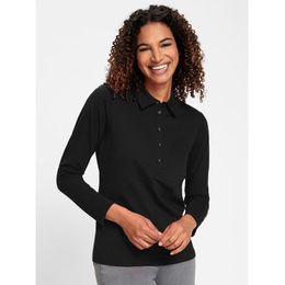 WITT WEIDEN Poloshirt in schwarz | Gr.: 38