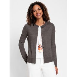 WITT WEIDEN Strickjacke in anthrazit-meliert | Gr.: 46