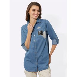 WITT WEIDEN Longbluse in blue-bleached | Gr.: 44