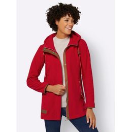 WITT WEIDEN Kapuzenfleecejacke in rot | Gr.: 40
