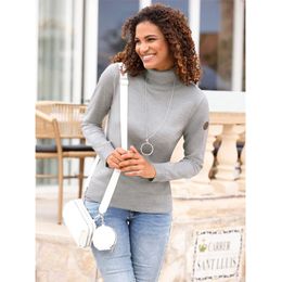 WITT WEIDEN Strickjacke in steingrau-meliert | Gr.: 40