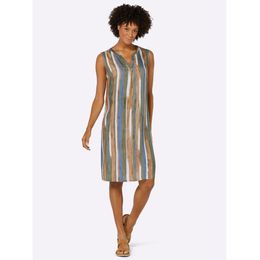 WITT WEIDEN Sommerkleid in khaki-camel-bedruckt | Gr.: 38