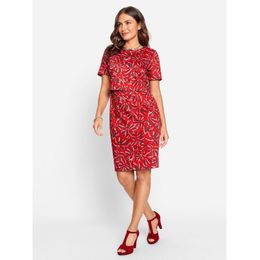 WITT WEIDEN Kleid in rot-graphit-bedruckt | Gr.: 40