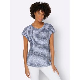 WITT WEIDEN Shirt in marine-ecru-geringelt | Gr.: 42