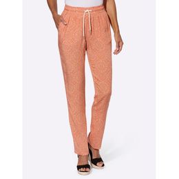 WITT WEIDEN Hose in papaya-champagner-bedruckt | Gr.: 44