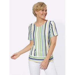 WITT WEIDEN Shirt in apfel-marine-geringelt | Gr.: 52