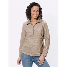WITT WEIDEN Fleeceshirt in elfenbein-beige | Gr.: 38