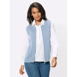 WITT WEIDEN Strickweste in eisblau | Gr.: 36