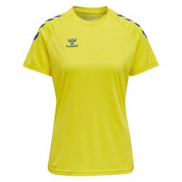 Hummel T-Shirt Hmlcore Damen in BLAZING YELLOW/TRUE BLUE | Gr.: L