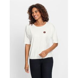 WITT WEIDEN Kurzarm-Shirt in ecru | Gr.: 40