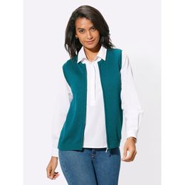 WITT WEIDEN Strickweste in petrol | Gr.: 42