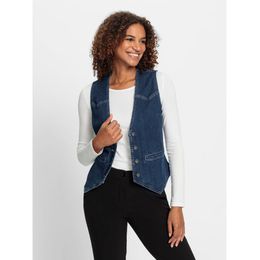 WITT WEIDEN Jeans-Weste in blue-stone-washed | Gr.: 52