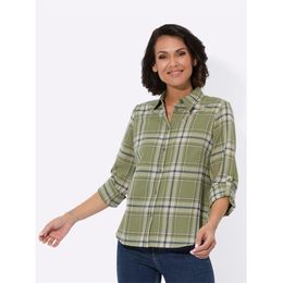 WITT WEIDEN Flanellbluse in schilf-kariert | Gr.: 40
