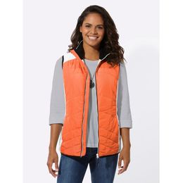WITT WEIDEN Steppweste in orange-ecru | Gr.: 44