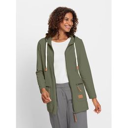 WITT WEIDEN Sweatjacke in khaki | Gr.: 36