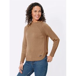WITT WEIDEN Stehkragenpullover in camel | Gr.: 40