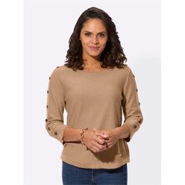 WITT WEIDEN 3/4-Arm-Pullover in camel | Gr.: 38