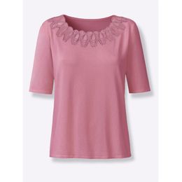 WITT WEIDEN Kurzarmpullover in altrosa | Gr.: 40