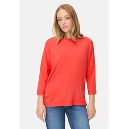 Camel Active Langarmshirt mit Rundhalsausschnitt in Flammenrot | Gr.: S