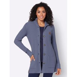 WITT WEIDEN Longstrickjacke in taubenblau | Gr.: 40