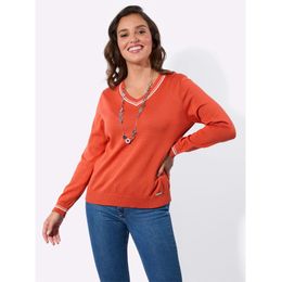 WITT WEIDEN V-Pullover in terra | Gr.: 50