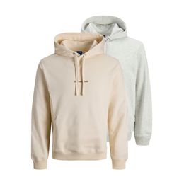 Jack & Jones Jack & Jones Sweatshirt / Hoodie Norrebro in Beige / hellgrau | Gr.: M