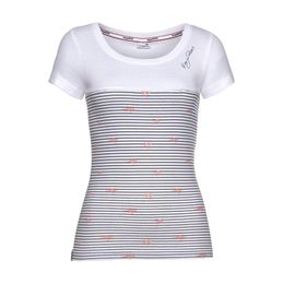 Kangaroos T-Shirt in weiß-blau-gestreift | Gr.: 40-42