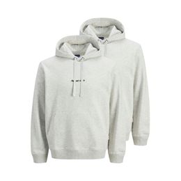 Jack & Jones Jack & Jones Sweatshirt / Hoodie Norrebro in Hellgrau | Gr.: XXL