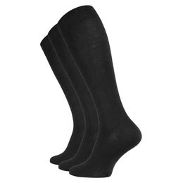 Cotton Prime Knee High Socks male Black size 39-42