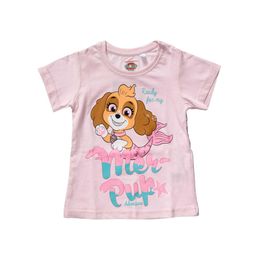 PAW PATROL Schlafanzug 'Skye' M&auml;dchen Gr&ouml;&szlig;e 116 neonblau / braun / rosa / hellpink