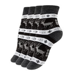 Yenita Socken Damen Gr&ouml;&szlig;e 39/42 grau / schwarz / wei&szlig;
