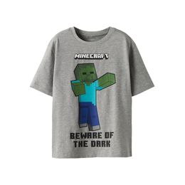 name it T-Shirt 'Minecraft' Jungen Gr&ouml;&szlig;e 116 grau / mischfarben